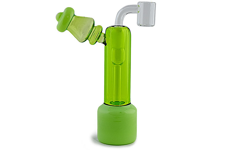 Straight Tube Milky Glass Rig Kit – Puff Wholesale